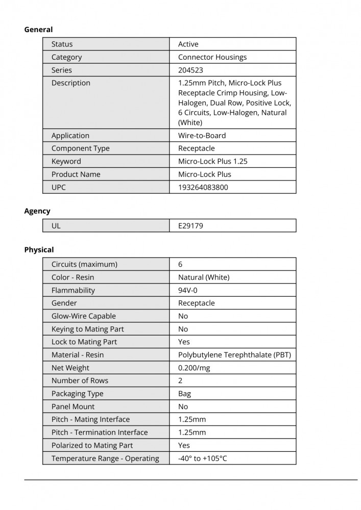 2045230600 product document image, page 2