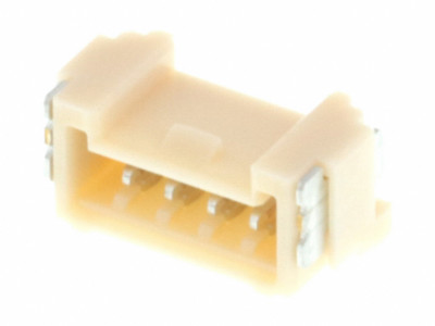 Micro-Lock 1.25mm Pitch Single-Row Vertical Header, Beige, 5 Circuits