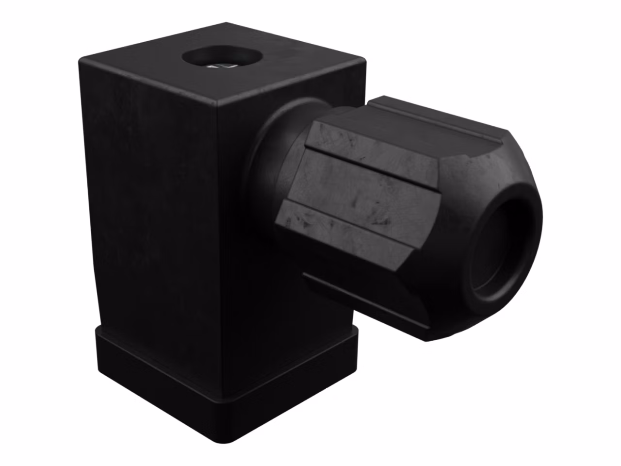 mPm DIN Valve Connector, Form C-8mm, External Threads, 2 Pole Plus Ground with S1 Circuit, 12V, Transparent, Nitrile Gasket, Bulk Pack, Unmounted for sale
