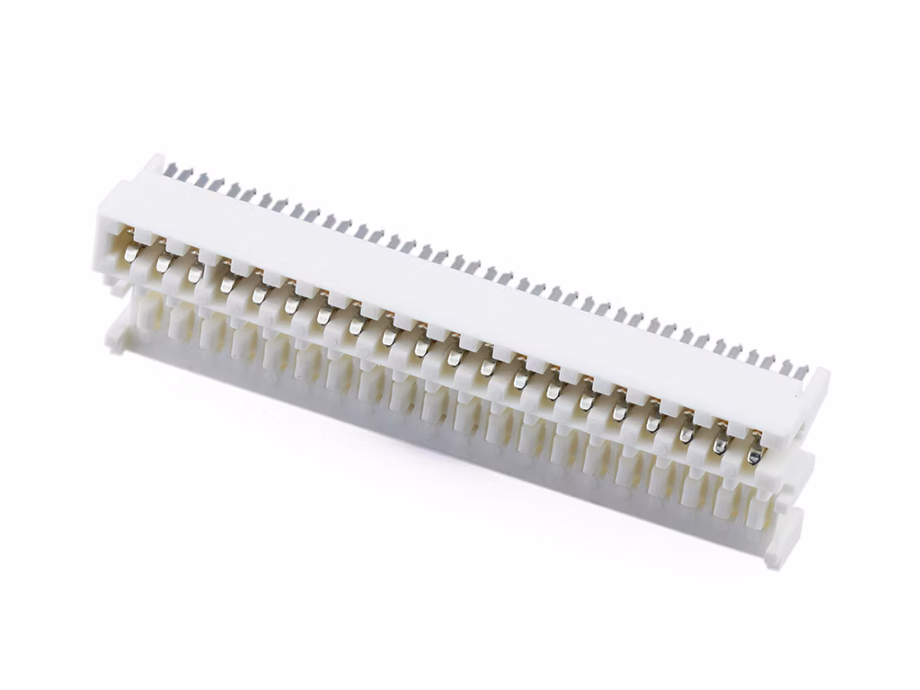 Appli-Mate RAST 2.5 Female Connector, 2.50mm Pitch, 20 Circuits, All Position Keys, 1 Closed and 1 Open Endwall, Polarizing Rib Between Circuits 3 & 4 for sale