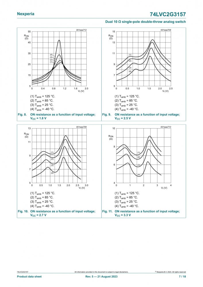 74LVC2G3157DPJ datasheet page 7