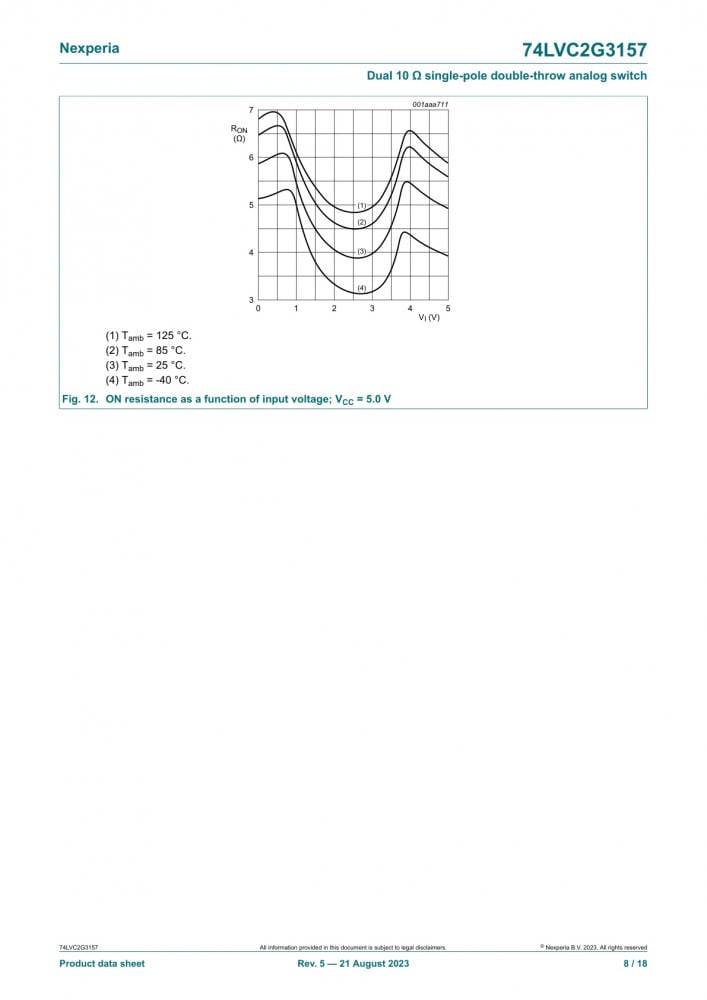 74LVC2G3157DPJ datasheet page 8