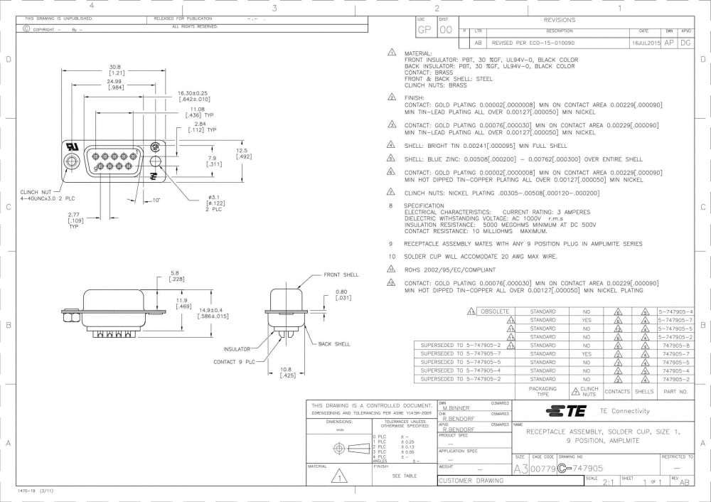 TE Connectivity 5-747905-2 technical drawing preview