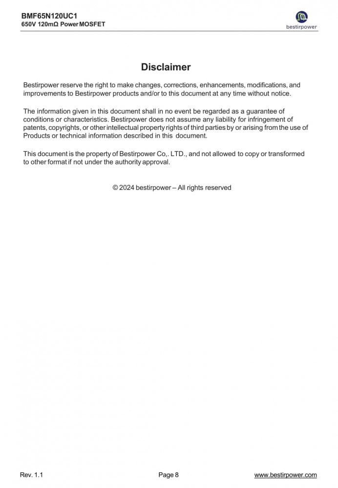 BMF65N120UC1 datasheet page 8