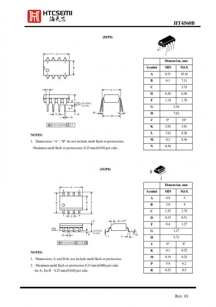 HT4560BRZ datasheet page 5