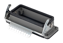 Heavy-Duty Standard-High Voltage (STD-HV) Single Lever Bulkhead Mount Housing, Die-cast Aluminum, with 1 Lever, with Gasket, Size 24B «104x27», Grey for sale