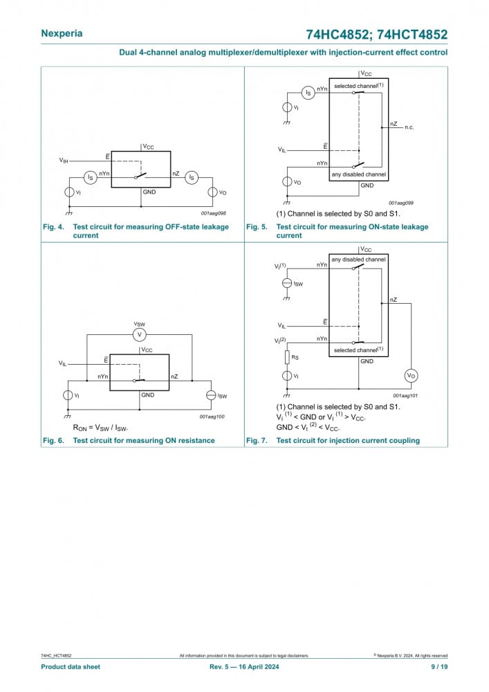 74HC4852PW,118 datasheet page 9