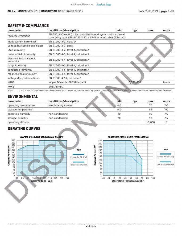 VMS-275-58 datasheet page 3