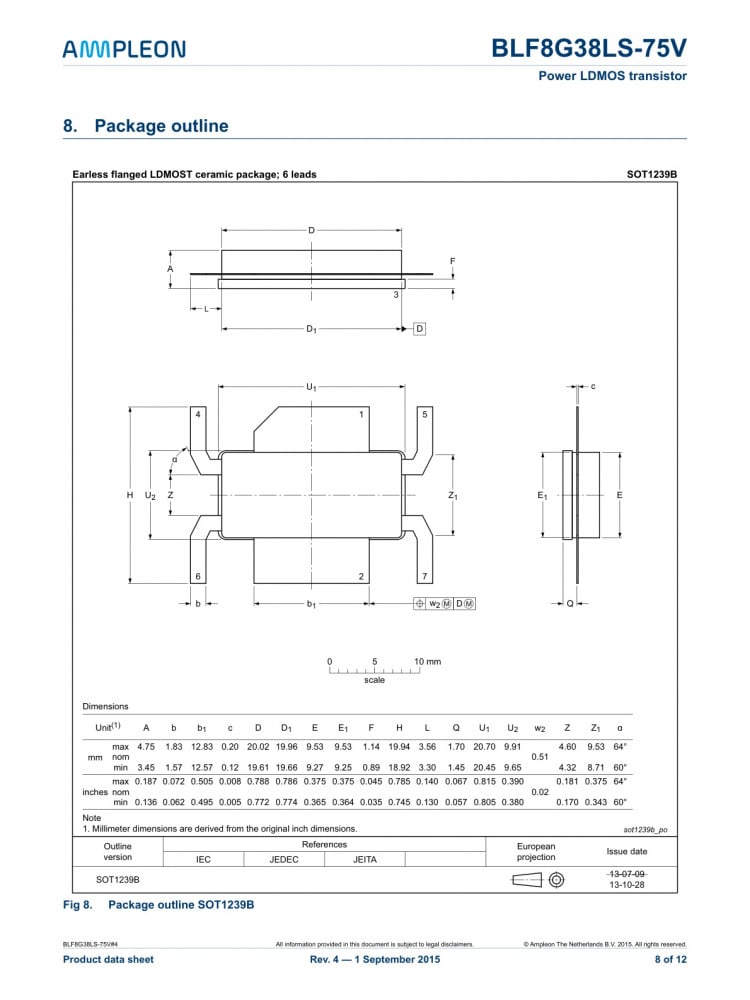 BLF8G38LS-75VJ datasheet page 8