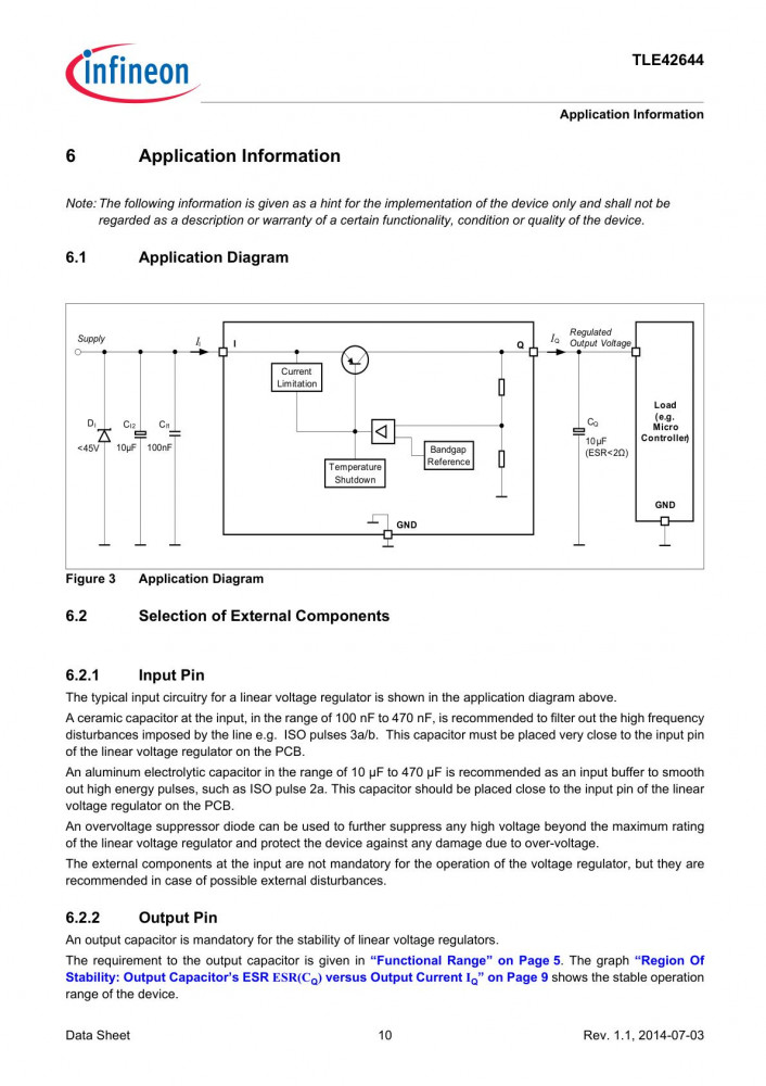 TLE42644 datasheet page 10