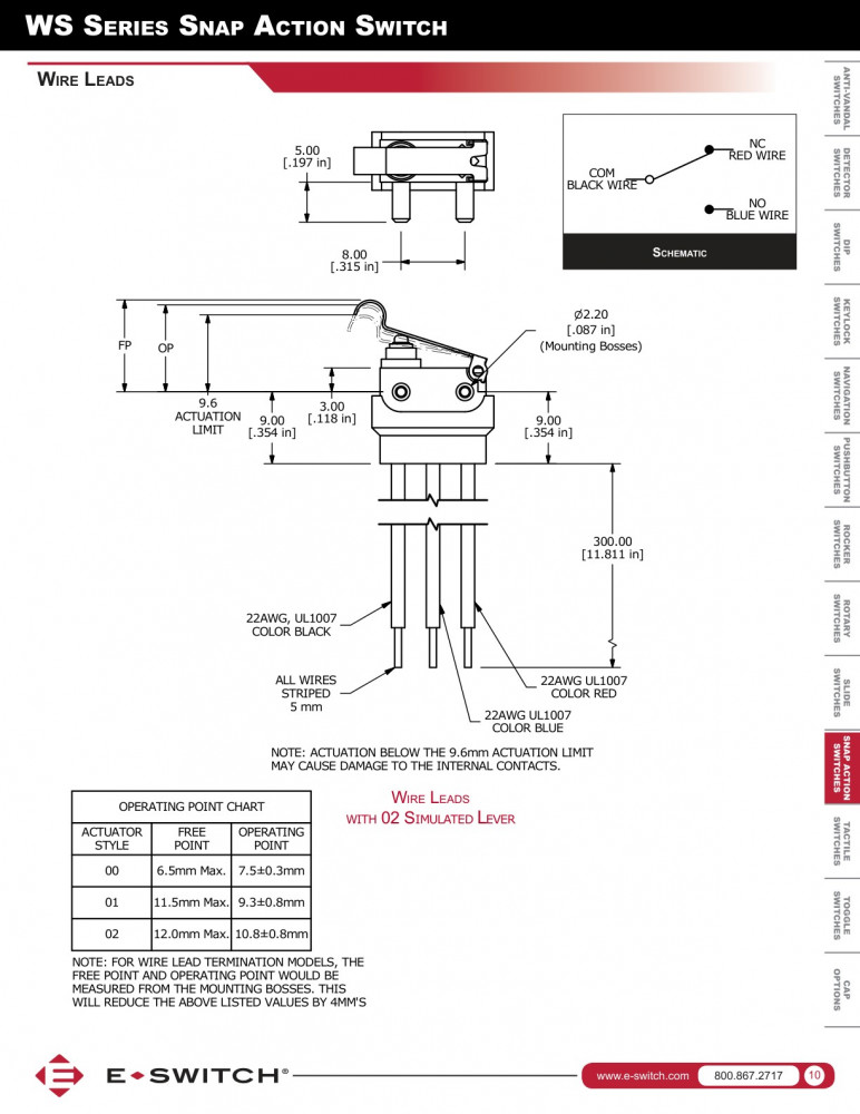 WS Series technical document page 10