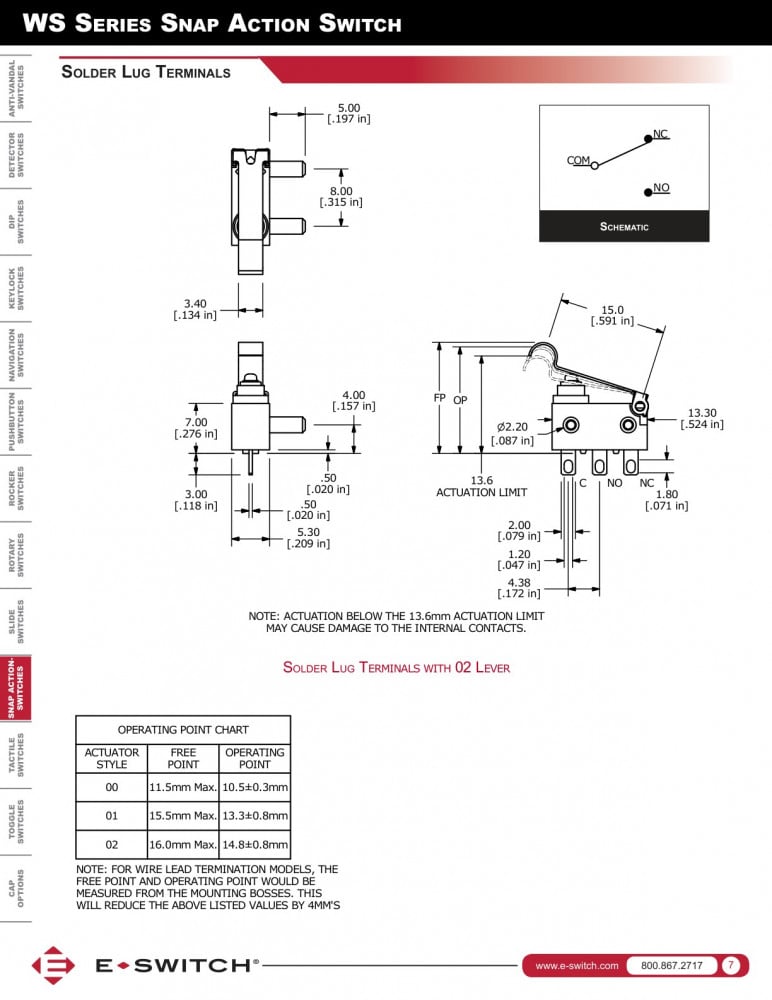 WS Series technical document page 7