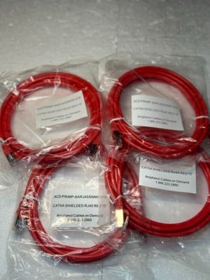 Amphenol MP-6ARJ45SNNR-010 Modular Ethernet Cable for sale