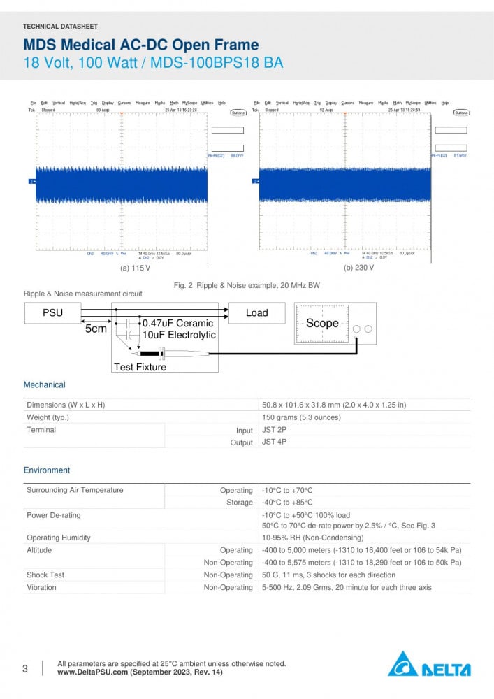 MDS-100BPS18 BA datasheet page 3