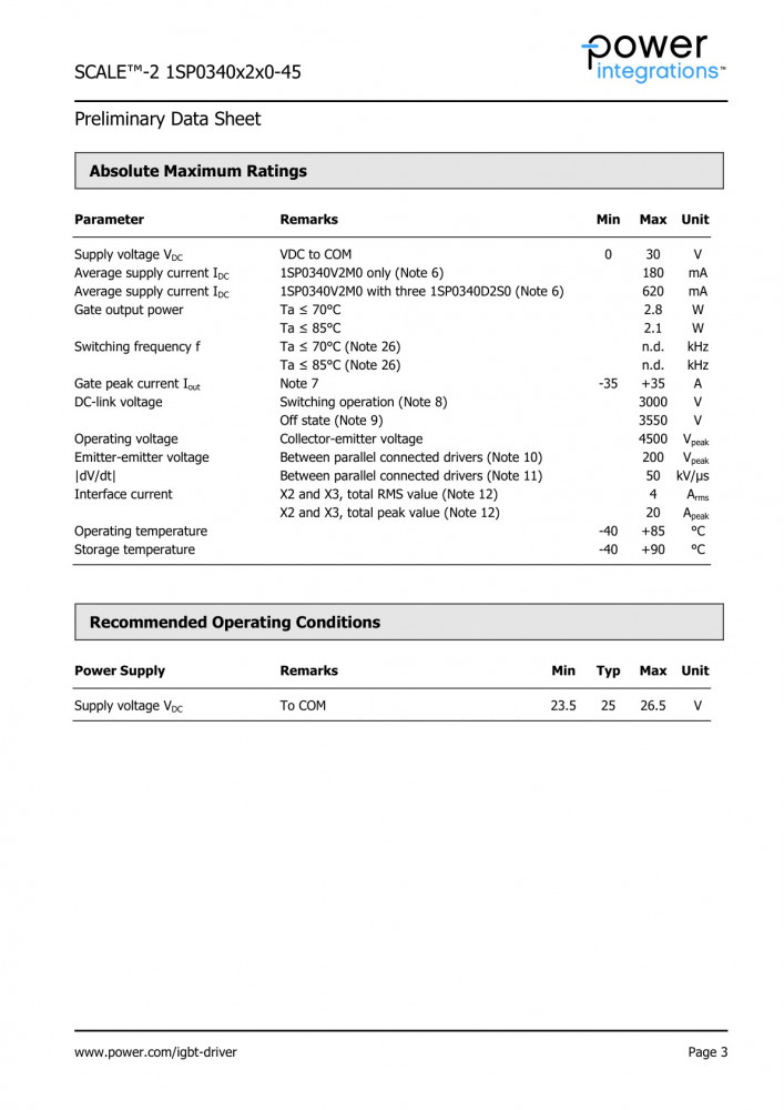 1SP0340D2S0-45 datasheet page 3
