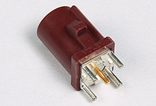 SMB FAKRA Jack, Bulkhead Mount, Straight, RG-316, RG-174, RG-188 Cable, Brass, Individual Bag, 50 Ohms