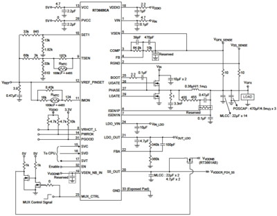 RT3669EA - Single Channel PWM Controller with 1 Integrated Driver and 1 LDO Regulator for AMD SVI2 GFX and FCH Power Supply for sale