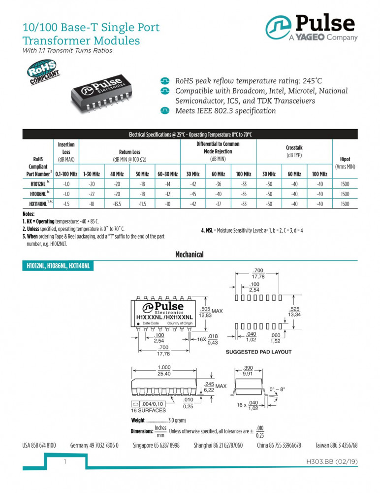 H1012NLT datasheet page 1