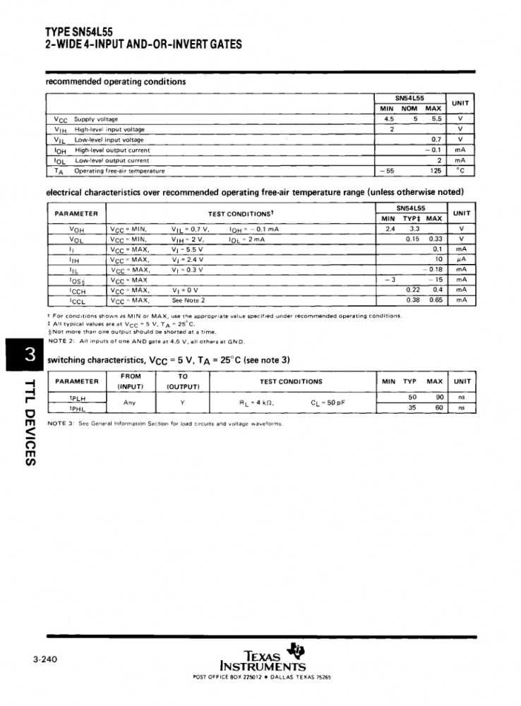 54L55W/B datasheet page 6