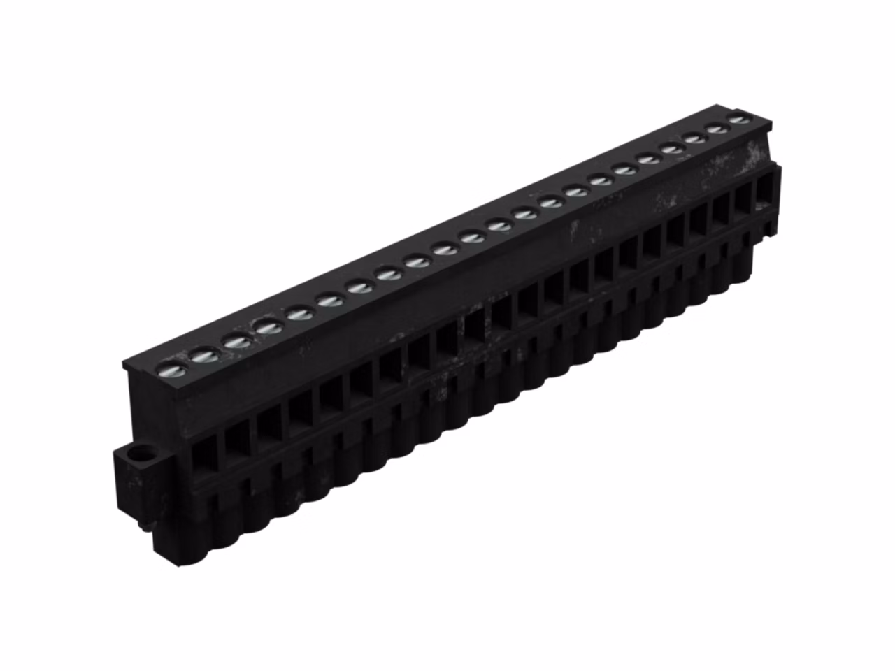 5.00mm Pitch Eurostyle Vertical Plug, with Retention Screws and Standard Imprinting, Rear Wire Entry, Black, 22 Circuits for sale