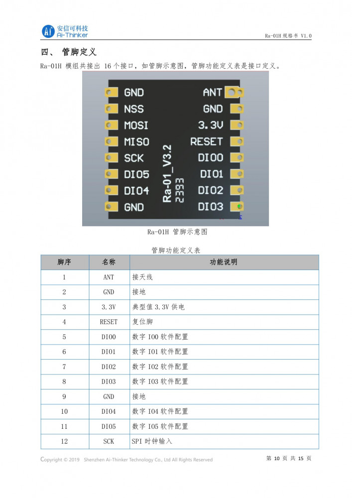Ra-01H datasheet page 10