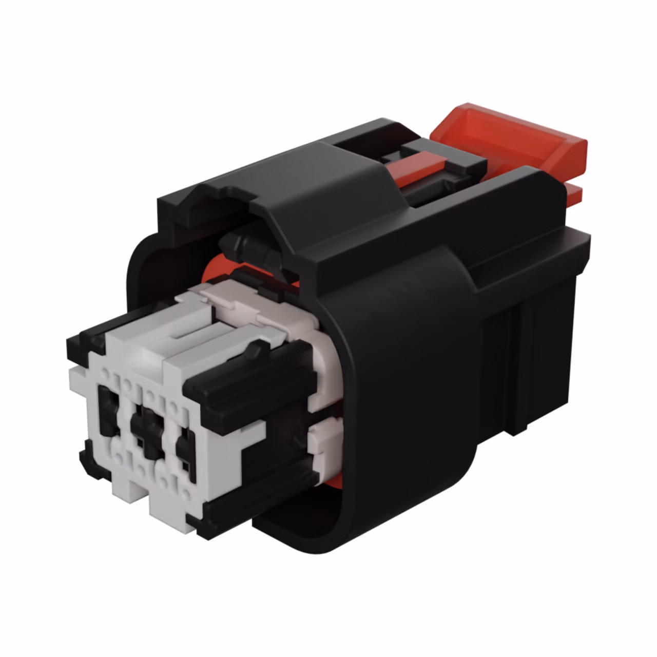 Mini50 Sealed Receptacle Housing, Dual Row, with CPA, 8 Circuits, Polarization Option D, Stone Gray for sale