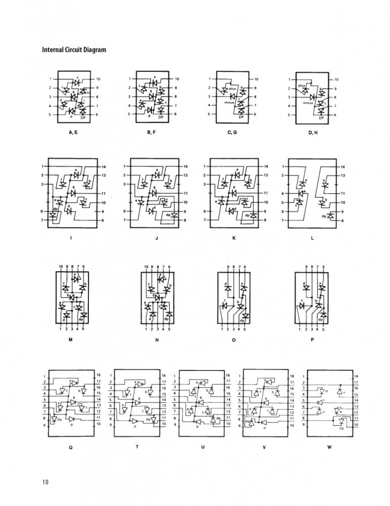 HDSP-A107 datasheet page 10