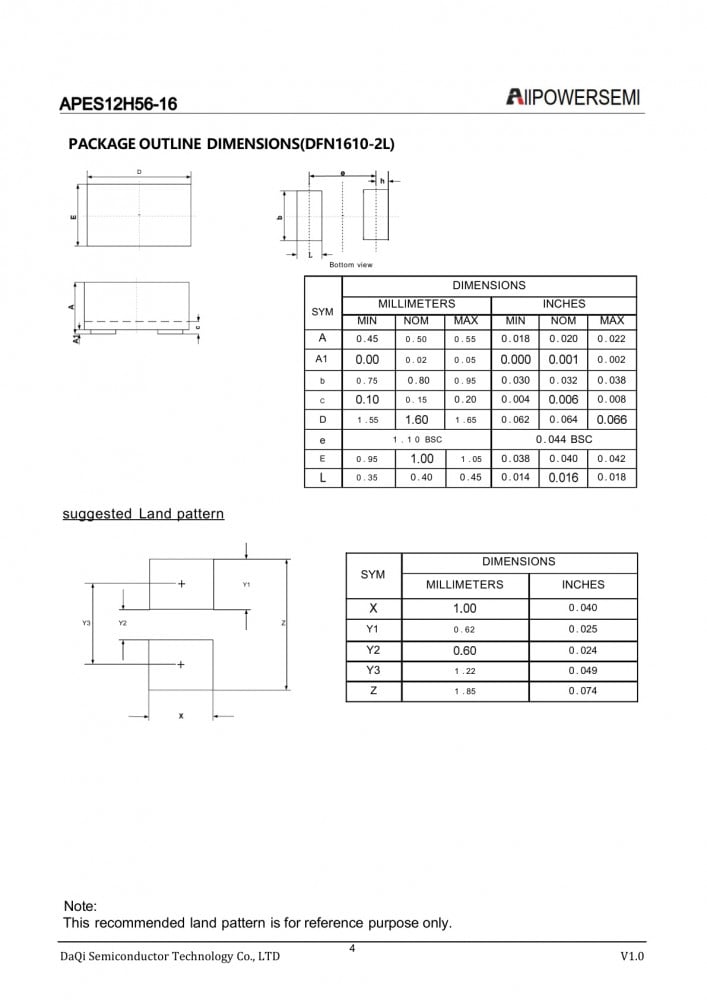 APES12H56-16 datasheet page 4