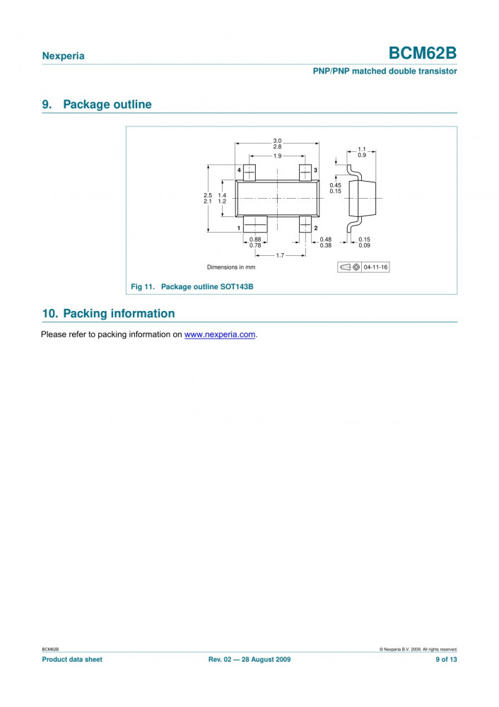 BCM62B datasheet page 9