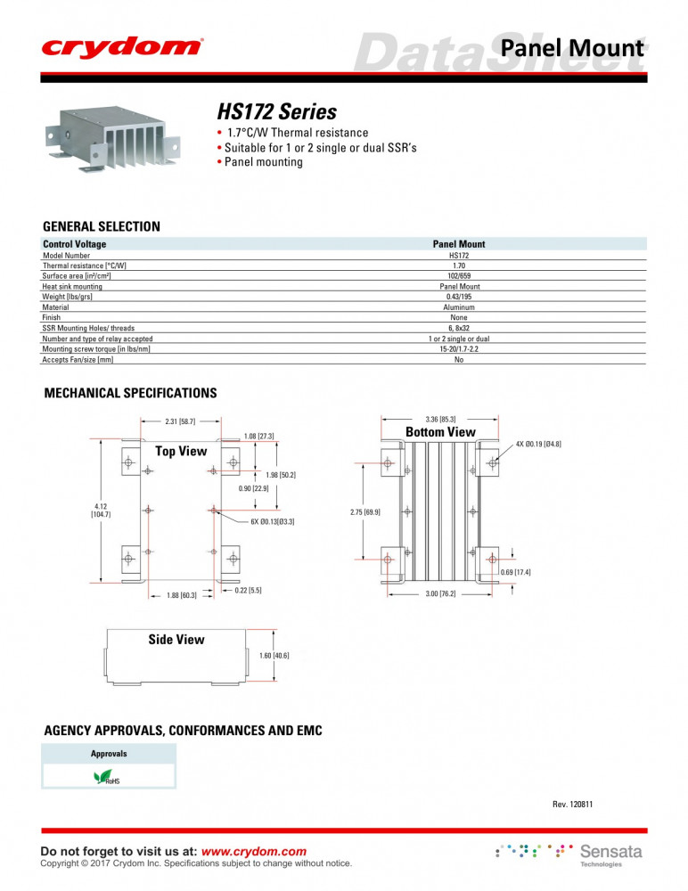 HS172 technical document page 1