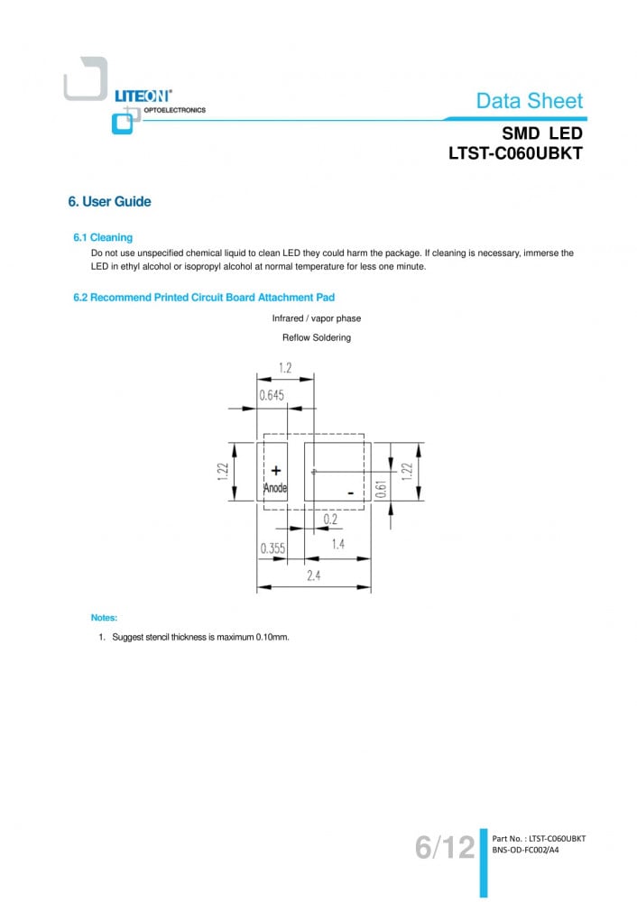 LTST-C060UBKT datasheet page 7