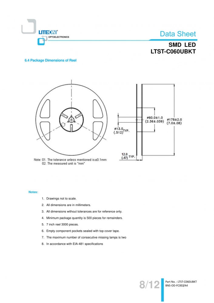 LTST-C060UBKT datasheet page 9