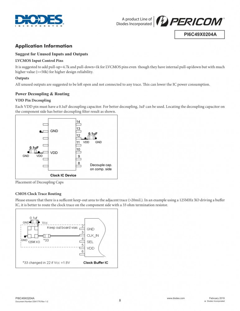 PI6C49X0204A datasheet page 8