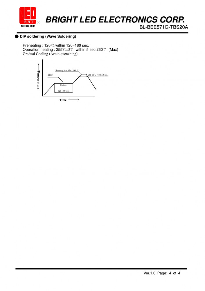 BL-BEE571G-TBS20A datasheet page 4