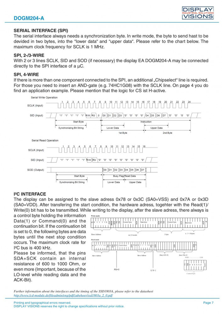 EA LED66X40-W technical document page 7