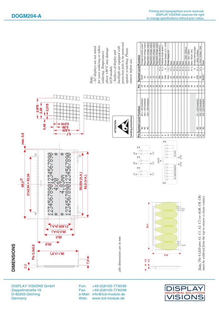 EA LED66X40-W technical document page 8