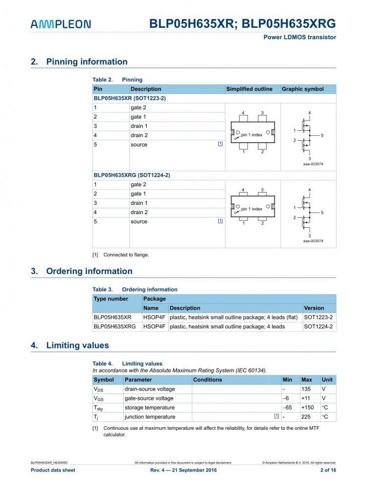 BLP05H635XRY datasheet page 2