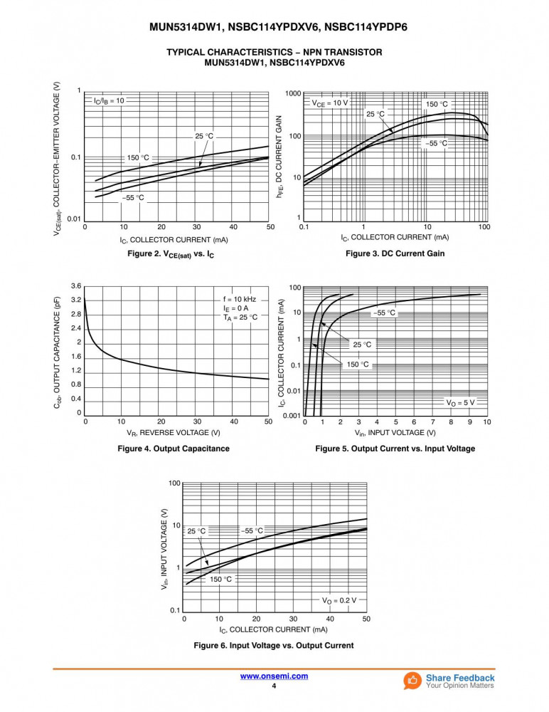 MUN5314DW1T1G datasheet page 4