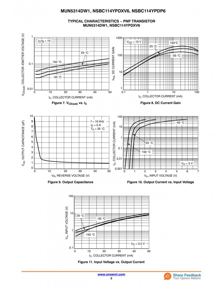 MUN5314DW1T1G datasheet page 5