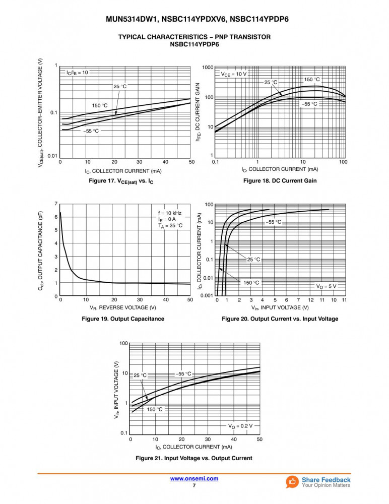 MUN5314DW1T1G datasheet page 7