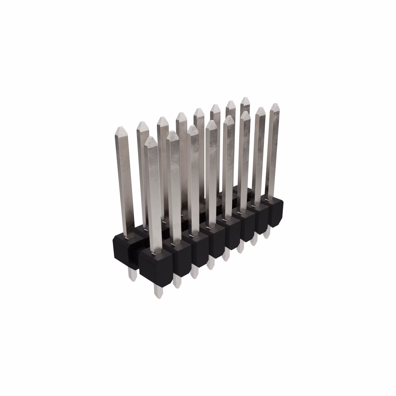 MX150 Dual Row Header, Vertical, 16 Circuits, 1.5µm Tin (Sn) Plating, 16.09mm Mating Pin Length, 3.05mm PC Tail Length for sale