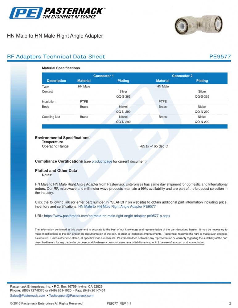 PE9577 technical document page 2