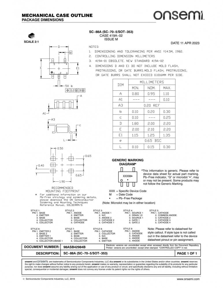 MSQA6V1W5T2G datasheet page 6