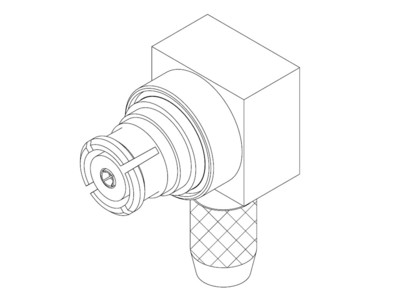 MCX Jack, Reverse Polarity, Straight, Bulkhead Mount, Brass Body, Gold (Au) Plated, Nut and Lockwasher Included, RG-178, 50 Ohms