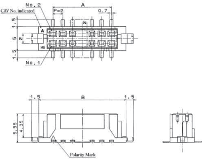 HRS DF11-8DS-2C(17) Rectangular Connector Housing for sale