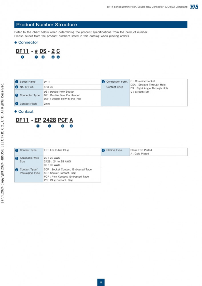 HRS DF11 datasheet page 5
