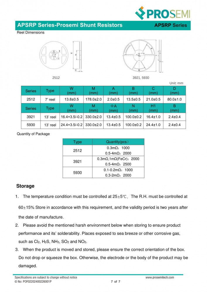 APSRP datasheet page 7