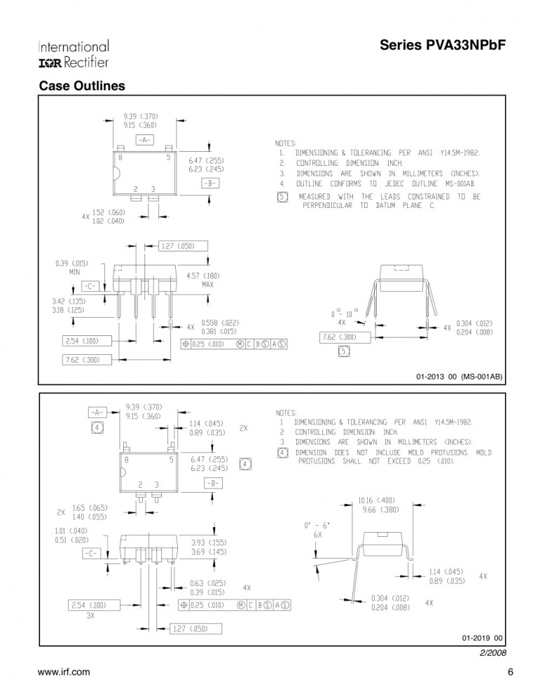 PVA2352NPBF datasheet page 6