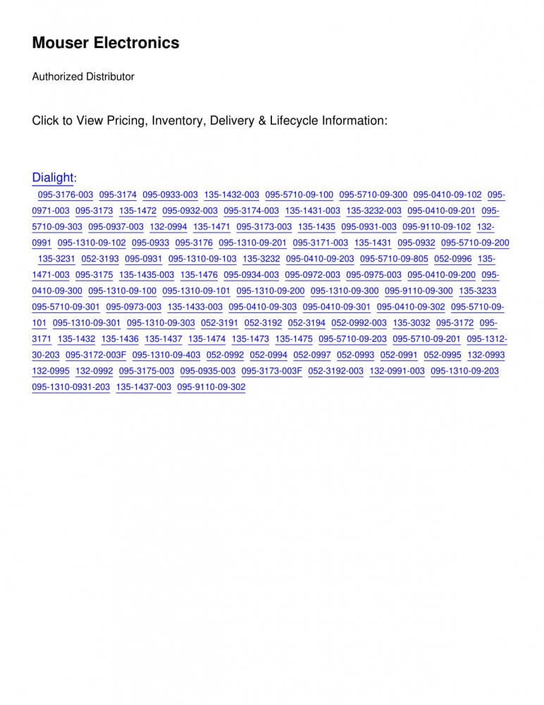 Dialight 135 Series technical document page 2