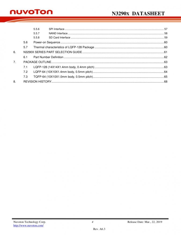 N3290x datasheet page 4